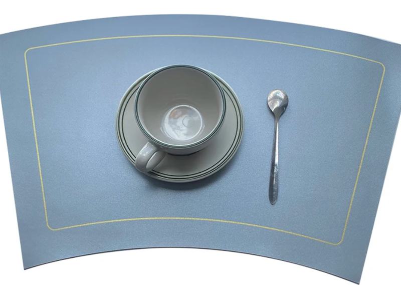 Custom Shape Restaurant Table Mats Anti Slip Heat Resistance Dinning ...